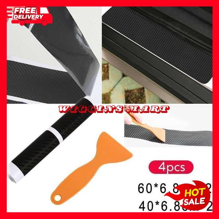 Jual STIKER CARBON FIBER DOOR SILL PELINDUNG ANTI GORES PIJAKAN SEAL ...