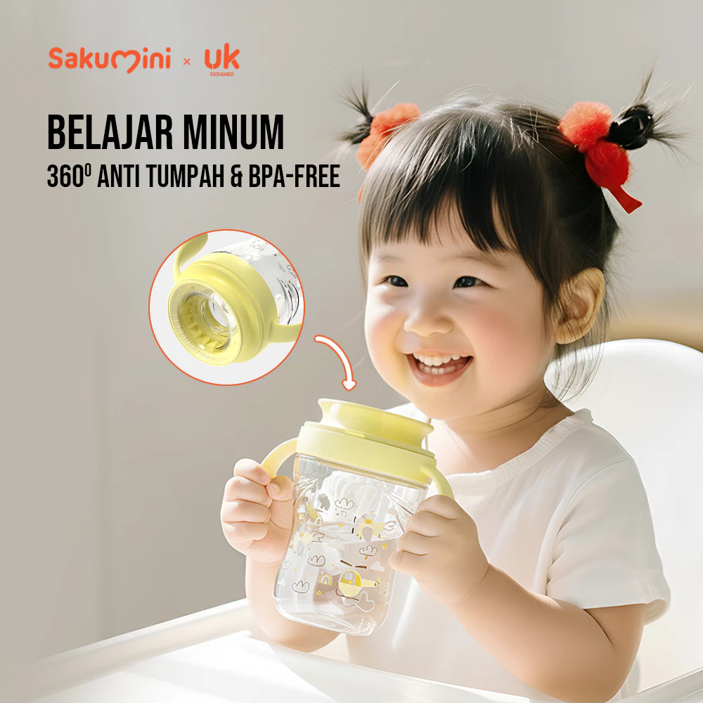 Jual Sakumini 360° Spoutless Sippy Cup Cangkir Minum Bayi 360° Anti ...