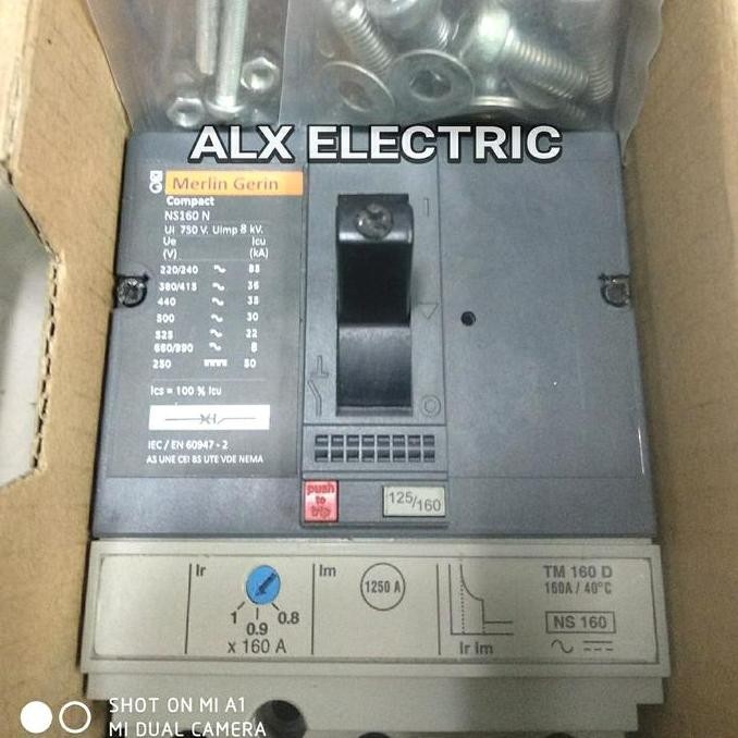 Jual Merlin Gerlin Compact Mccb Mg Ns160N 3P 160A Tm160D 50Ka Original ...