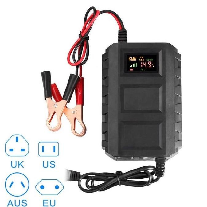 Jual Charger ACCU Digital Otomatis 12V 20A Untuk Accu Basah & Kering ...
