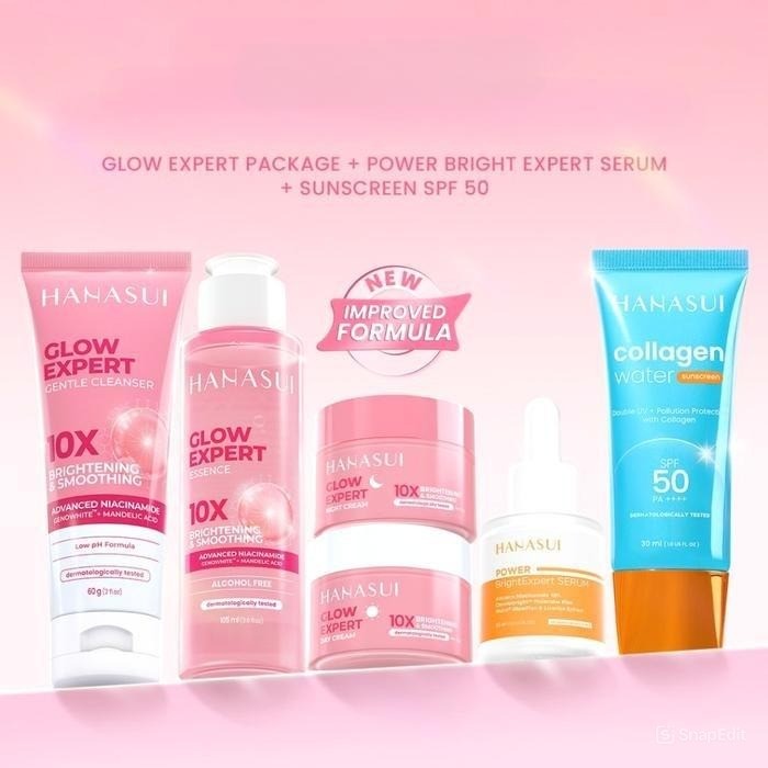 Jual HANASUI GLOW EXPERT SKINCARE SERIES | Hanasui Paket + Serum bright ...