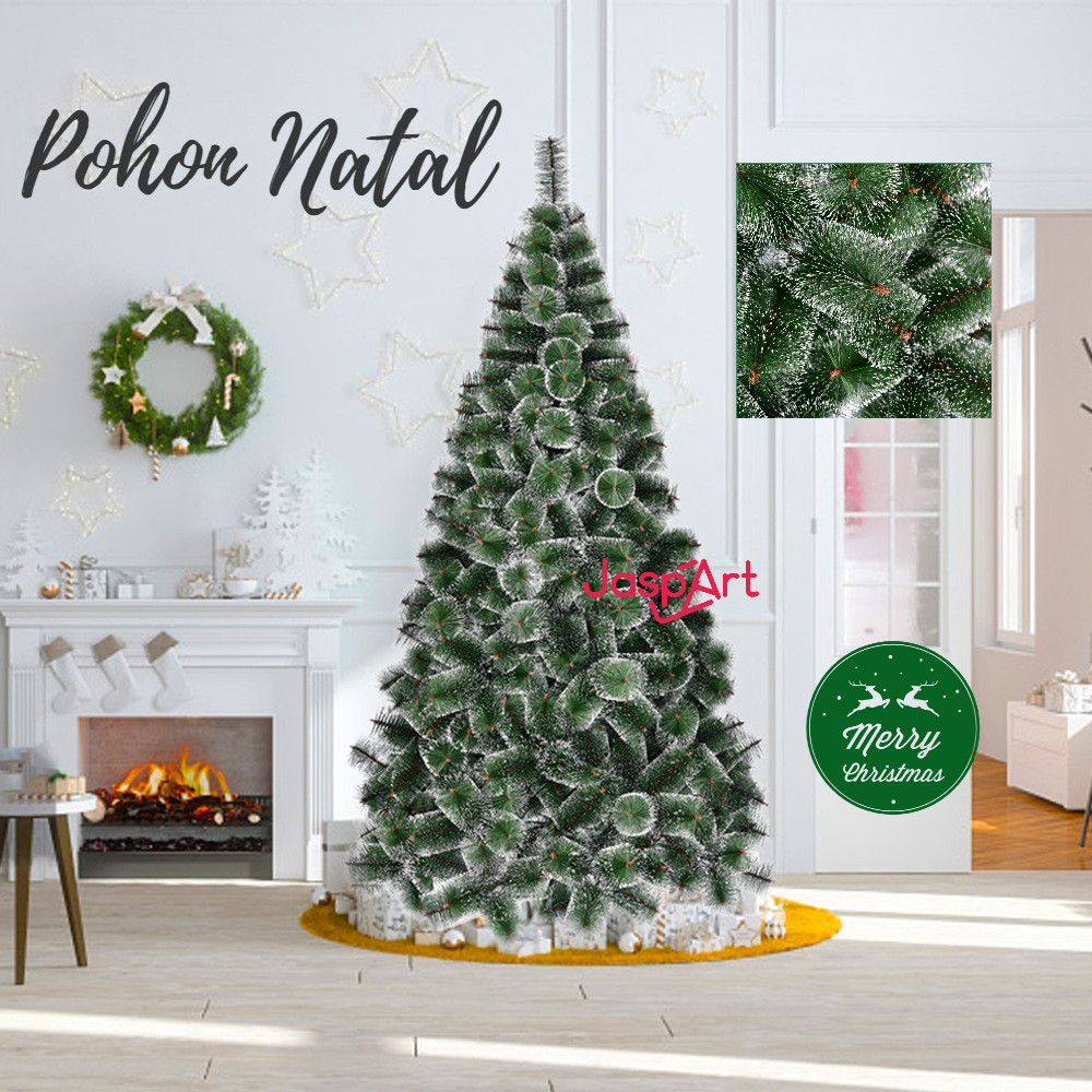 Jual POHON NATAL PORTABLE POHON NATAL POLOS PVC UKURAN BESAR UKURAN 180 ...