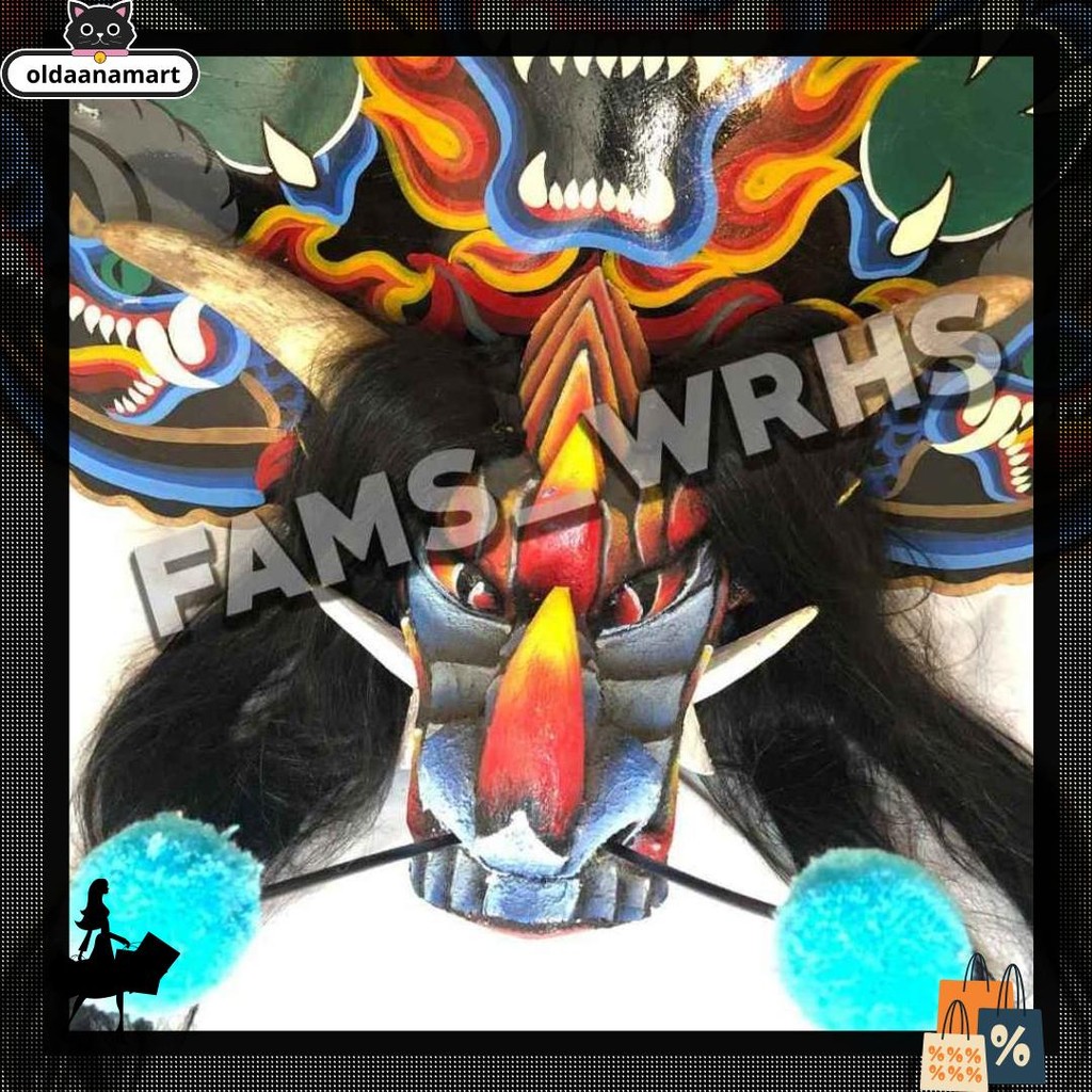 Jual Barongan Devil Vip V2 Ukuran 30 Full Kayu Barongan Caplokan Kayu ...