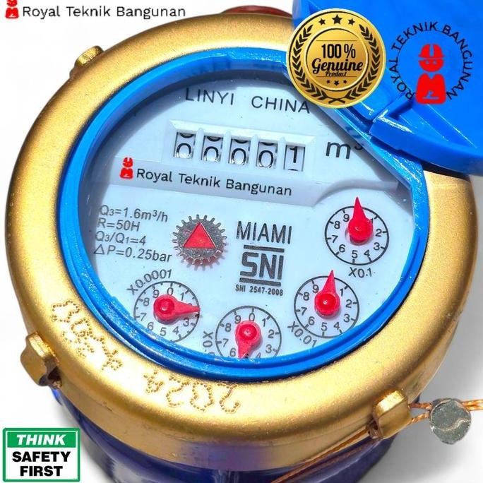 Jual METERAN AIR BODI BESI 1/2 INCH / UKUR ARUS WATER FLOW METER SNI ...