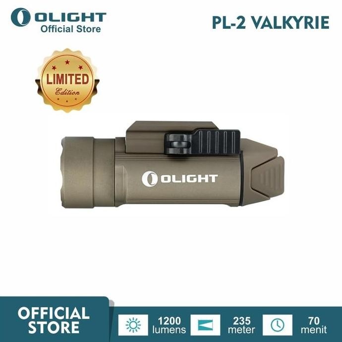 Jual OLIGHT PL-2 Valkyrie Desert Tan Flashlight Senter LED | Shopee ...