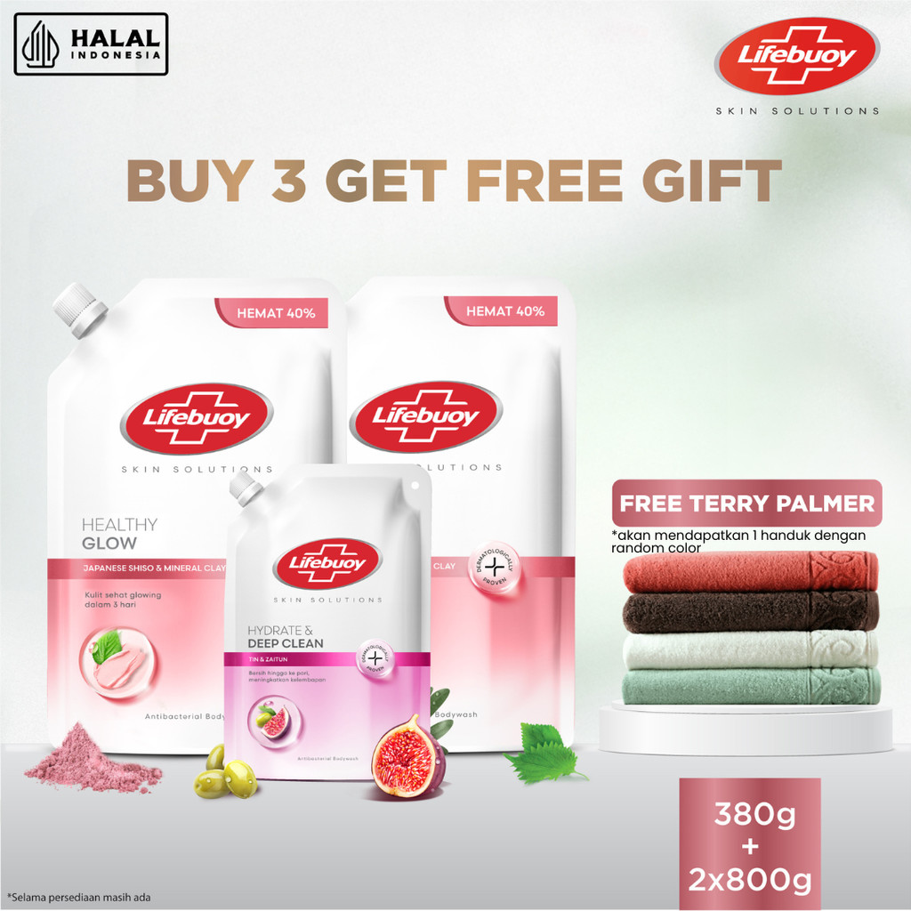 Jual Buy 2 Lifebuoy Shiso Pouch 800g and Lifebuoy Tin Zaitun 380g FREE ...