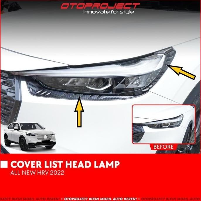 Jual List Headlamp ALL NEW HRV Otoproject Panel Cover Lampu Utama ...
