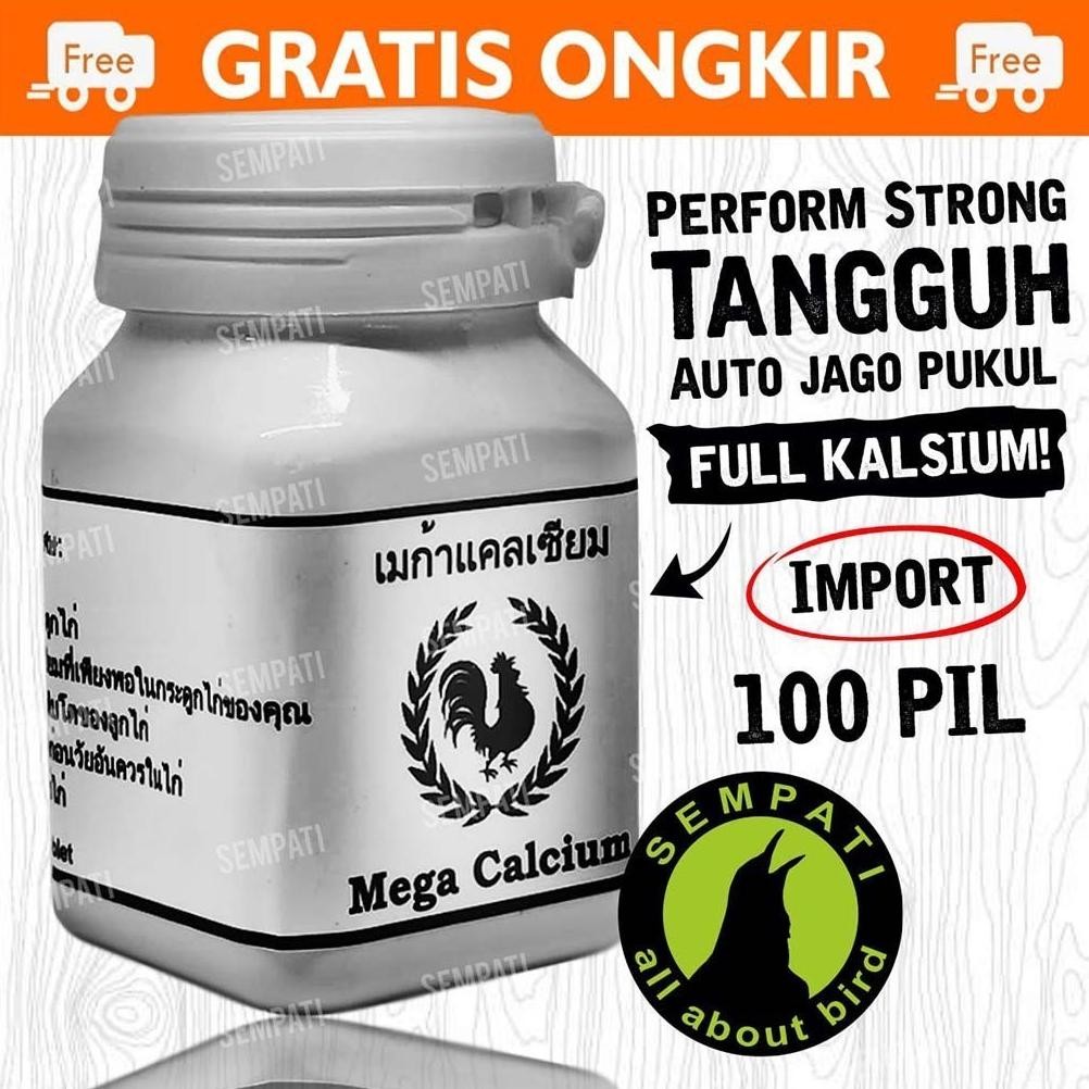 Jual SEMPATI Kalsium ayam Mega Calcium Thai Import Original 100 Capsul ...