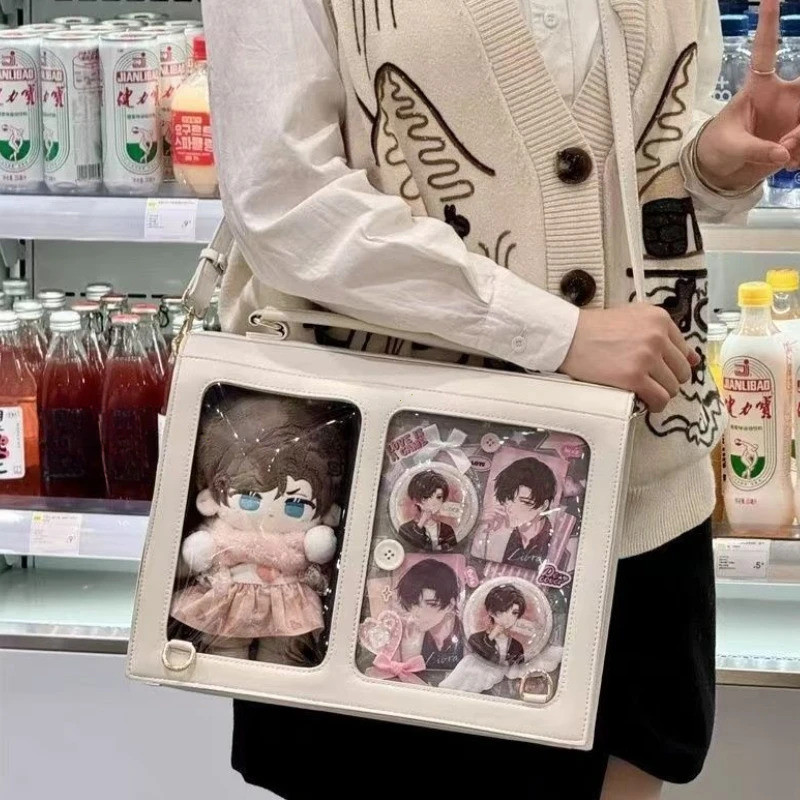 Jual Niche Japanese Transparent Ita Bag Casual Large Capacity Girl ...