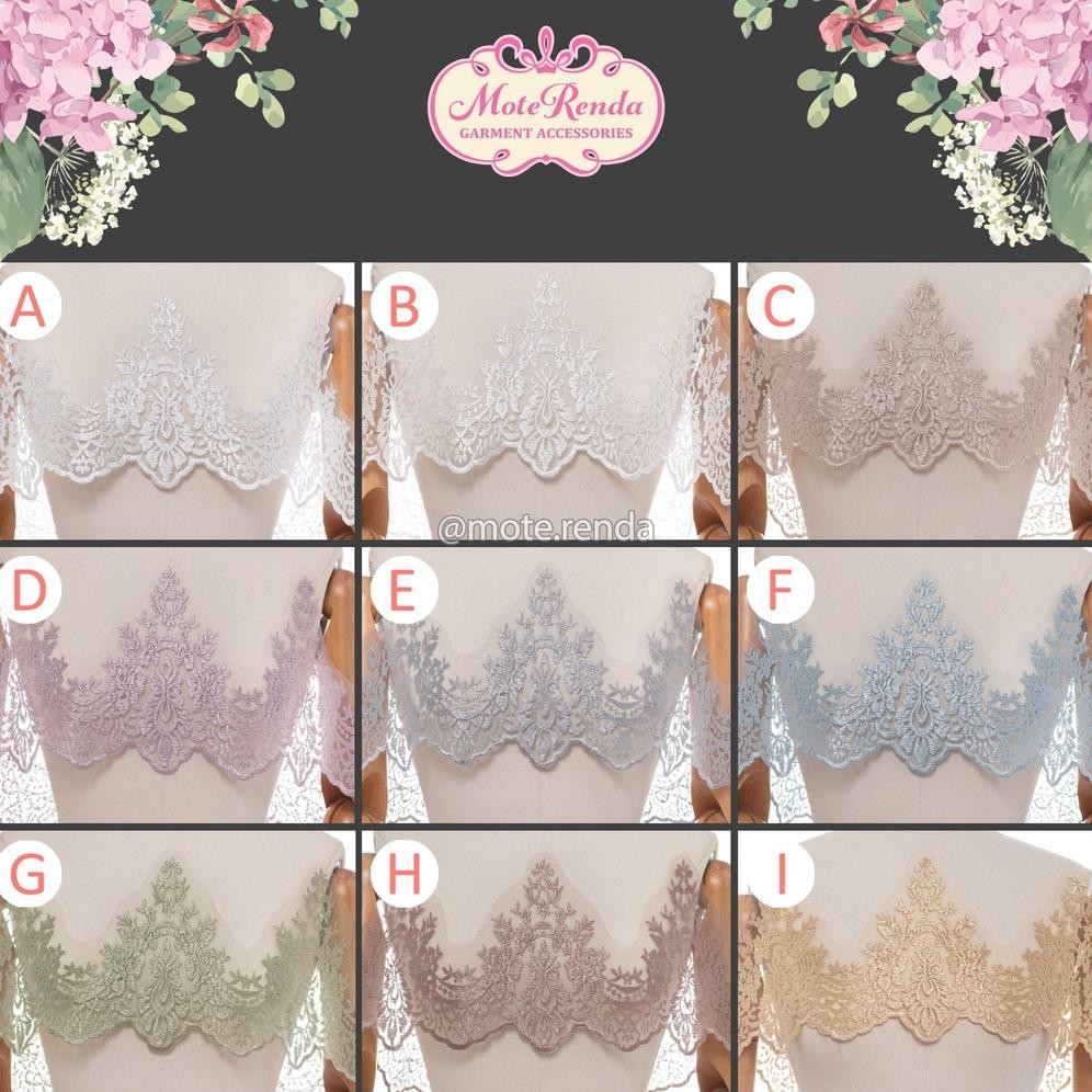 Jual Promo..!!! Renda Lace Lebar 20Cm (Harga Per Meter), Kode 5Lkb2001 ...