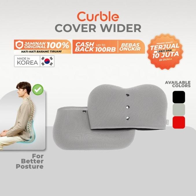 Jual Curble Posture Chair Sarung Pelindung Anti Slip Cover Wider - Grey ...