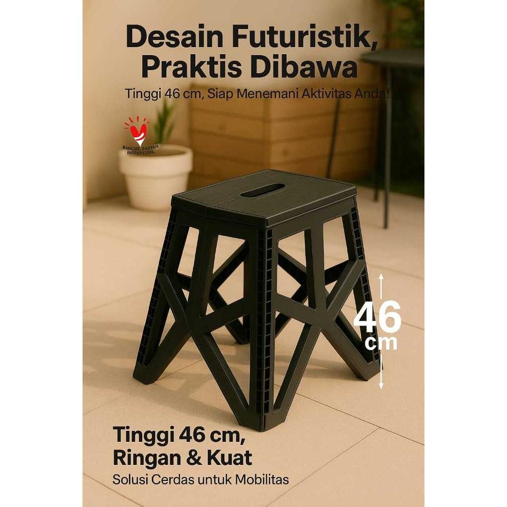 Jual Kursi Lipat Portable Tinggi 46cm,Bangku Duduk Lipat Modular ...