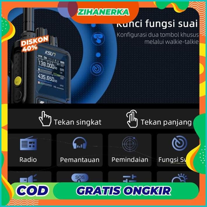 Jual df-7 h-4 we-12 KSUN X-TFSI Handy TalkieI UV110D VHF UHF Dual Band ...