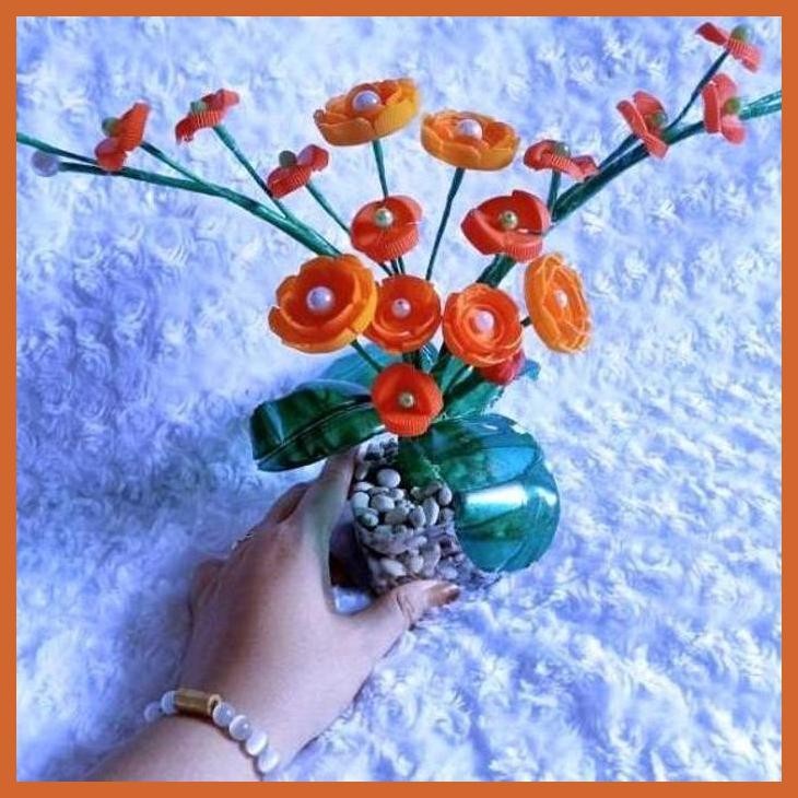 Jual DISCOUNT BUNGA DAUR ULANG HIASAN RUMAH KERAJINAN TANGAN UNIK ...