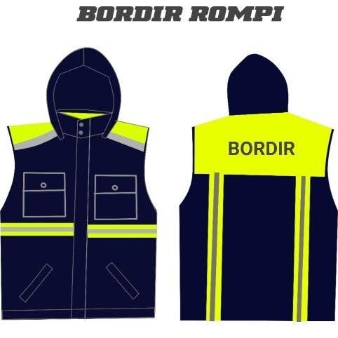 Jual Costum Bordir Rompi Wearpack Kerja Atasan / Baju kerja proyek/ APD ...
