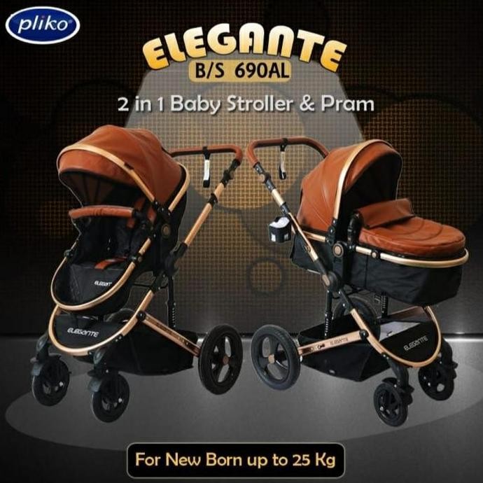 Jual Pliko Elegante B/S 690Al 2In1 Baby Stroller & Pram Kereta Bayi ...