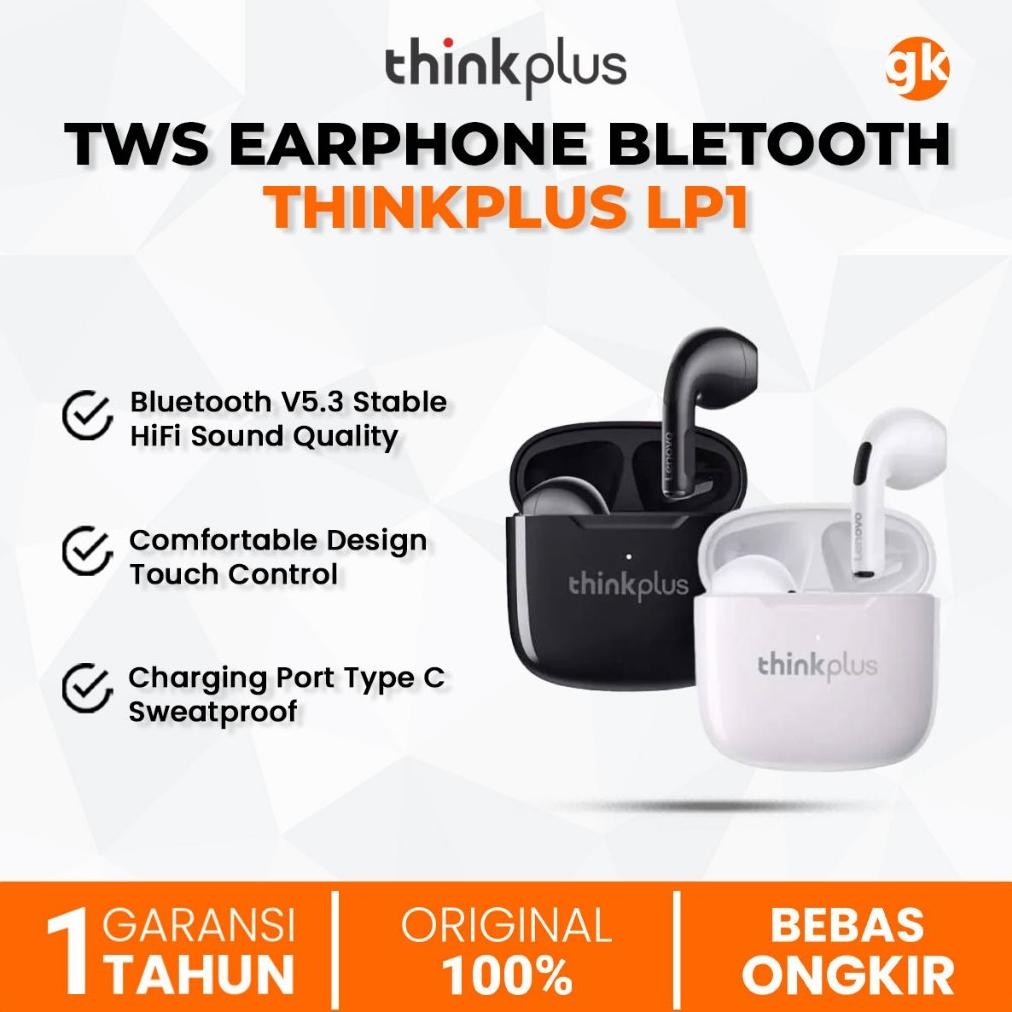 Jual (Terbaru) THINKPLUS LivePods LP1 TWS Earphone Headset Bluetooth 5. ...