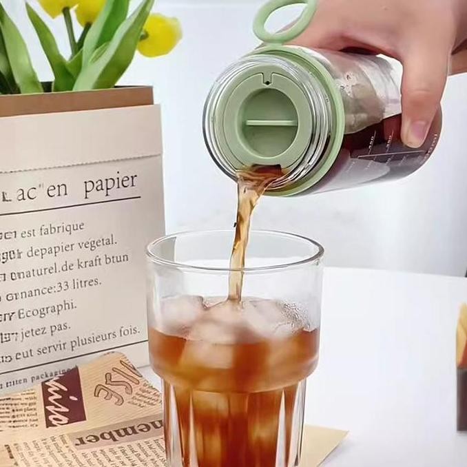 Jual botol minum aesthetic Cold brew Coffee Tea maker Infuser 600ml ...