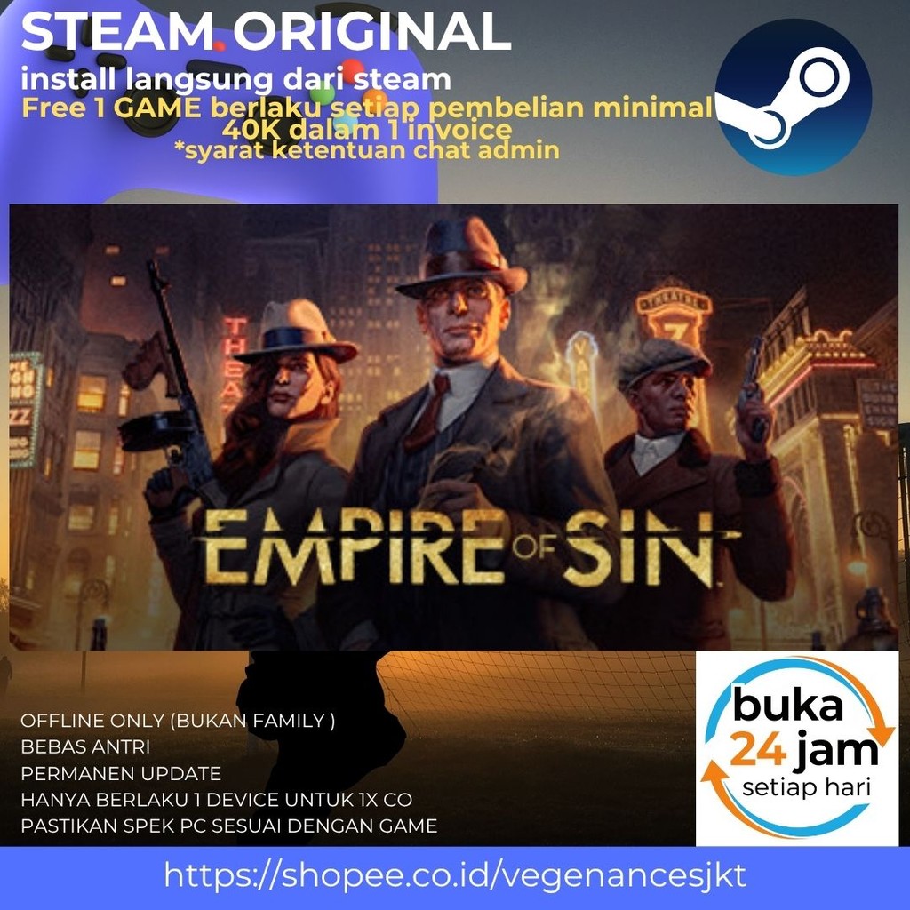 Jual Empire of Sin - Premium Edition MAC PC Game Original + Latest ...