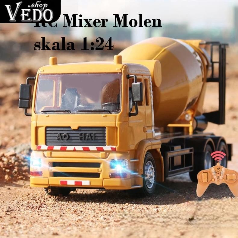 Jual Mainan Mobil RC Truk Mixer Molen Remote Control Truk Semen 1 : 24 ...