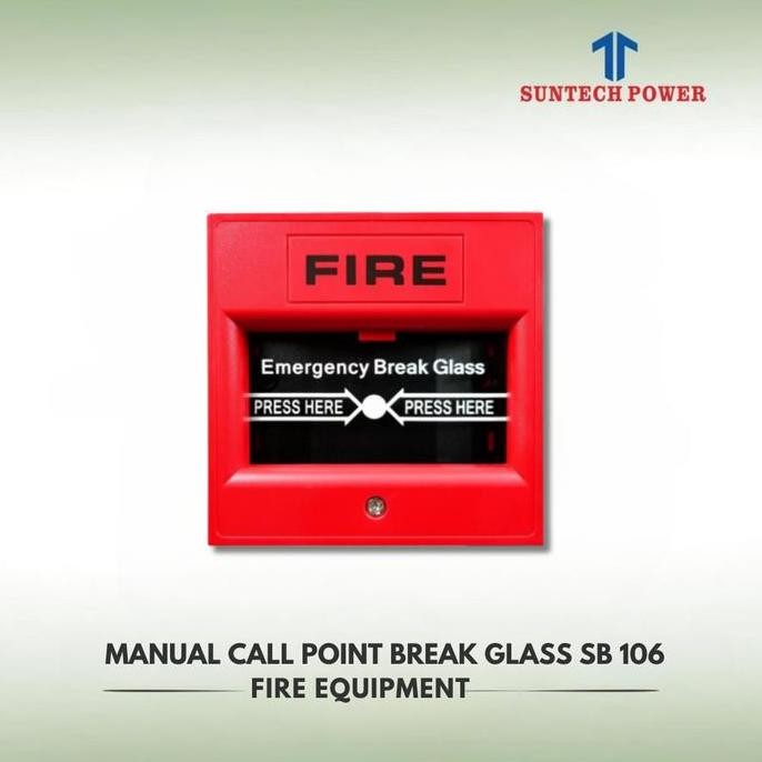 Jual Conventional Manual Call Point Break Glass Type SB 106 Fire Alarm ...