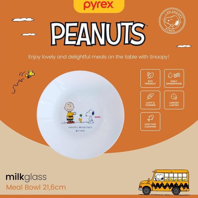 Jual Pyrex Snoopy Dinner Plate & Bowl / Piring dan Mangkok Makan TW ...