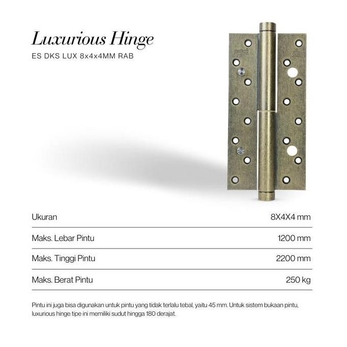 Jual Engsel Pintu/ Dekson/ Engsel Pintu Berat/ Pintu Kayu/ Engsel Ess ...