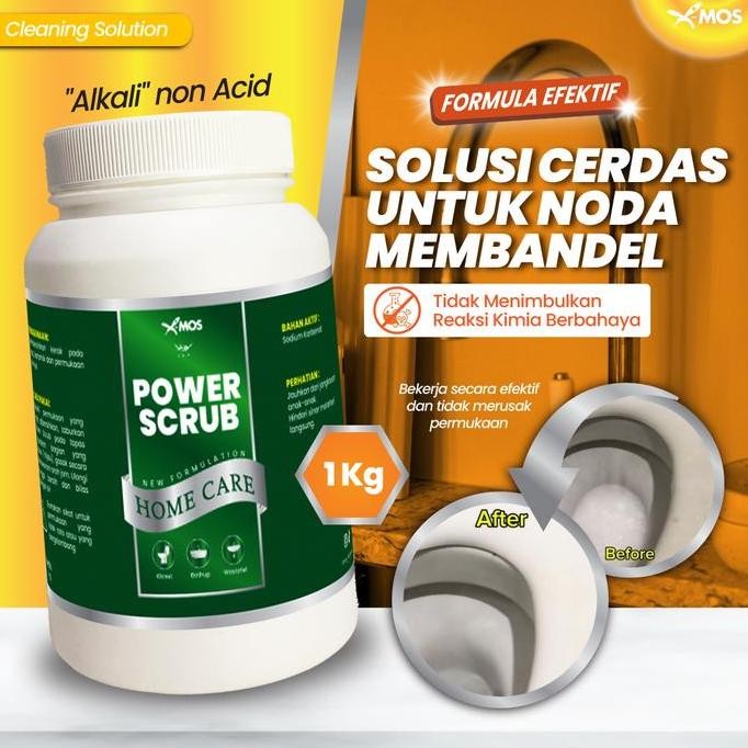 Jual X-Mos Power Scrub 1Kg - Pembersih Kaca - Keramik - Stainless ...