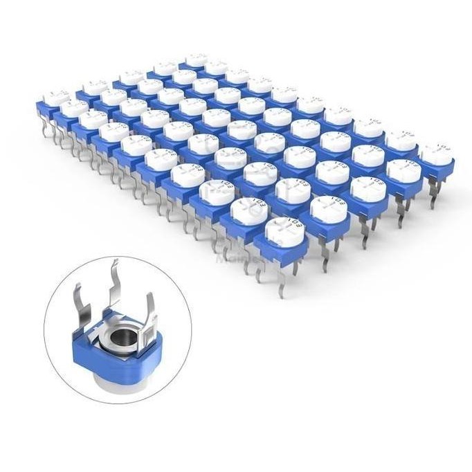 Jual Vr 22K Ohm 223 Rm-065 Variable Resistor Trimpot Trimmer Biru 065 ...