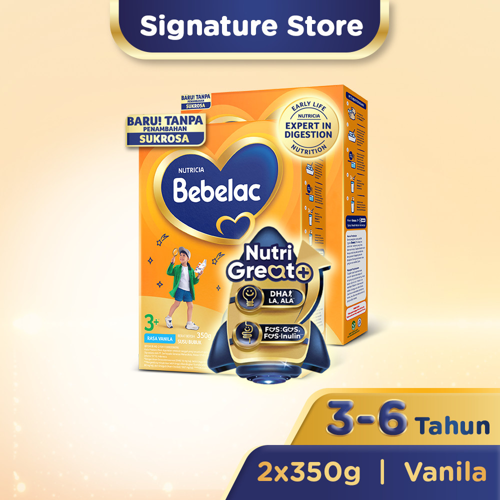 Jual Bebelac 4 / Bebelac 3+ Vanila Susu Pertumbuhan Bubuk 350 gr x2 ...