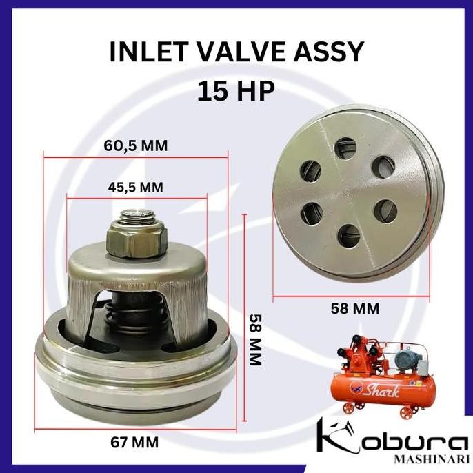 Jual Inlet Valve Assy 15 HP Mesin Kompresor Angin 15 HP | Shopee Indonesia