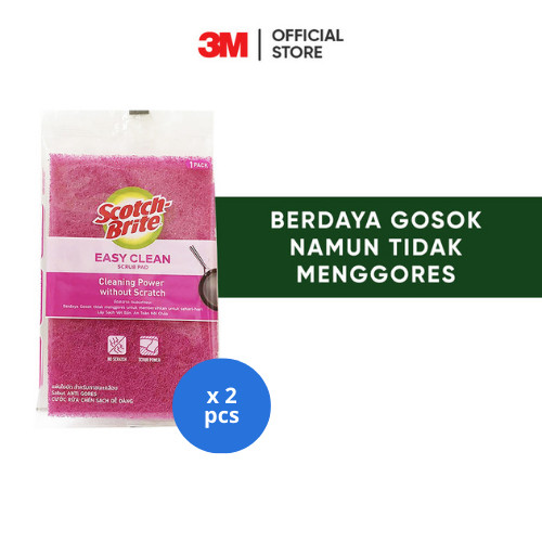 Jual 3M Scotch Brite Easy Clean Scrub Pad [1-85] x 2 pcs | Shopee Indonesia