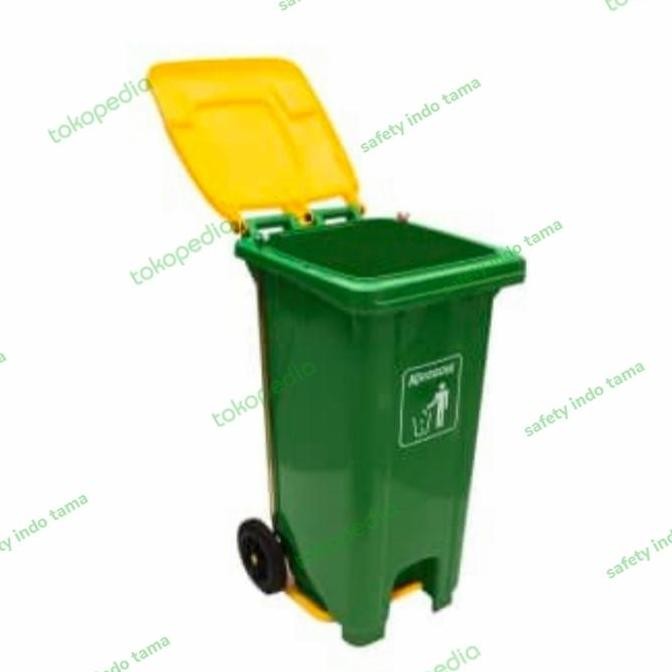 Jual Krisbow Tempat Sampah Outdoor Injak Pedal Roda 120 Ltr Liter Kuat Awet | Shopee Indonesia