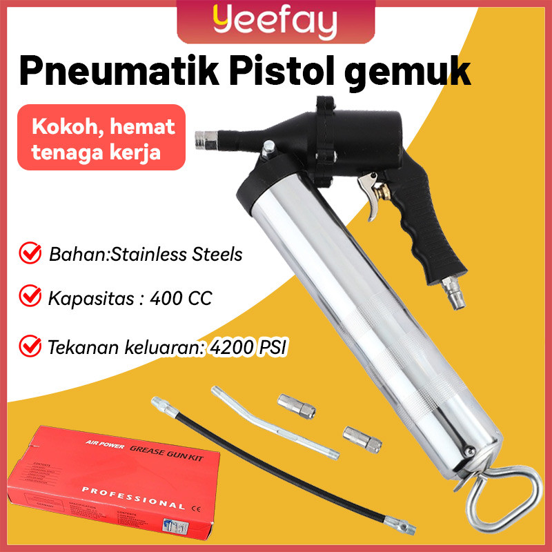Jual ⭐COD/Garansi⭐400cc Air Grease Gun Lubricator Gun Pompa Gemuk ...