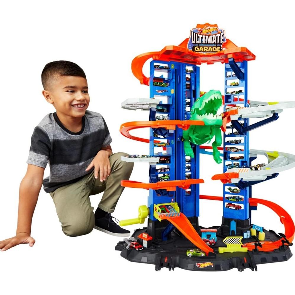Jual TERJAMIN ASLI READY HOT WHEELS ULTIMATE GARAGE TRACK SET WITH 2 ...