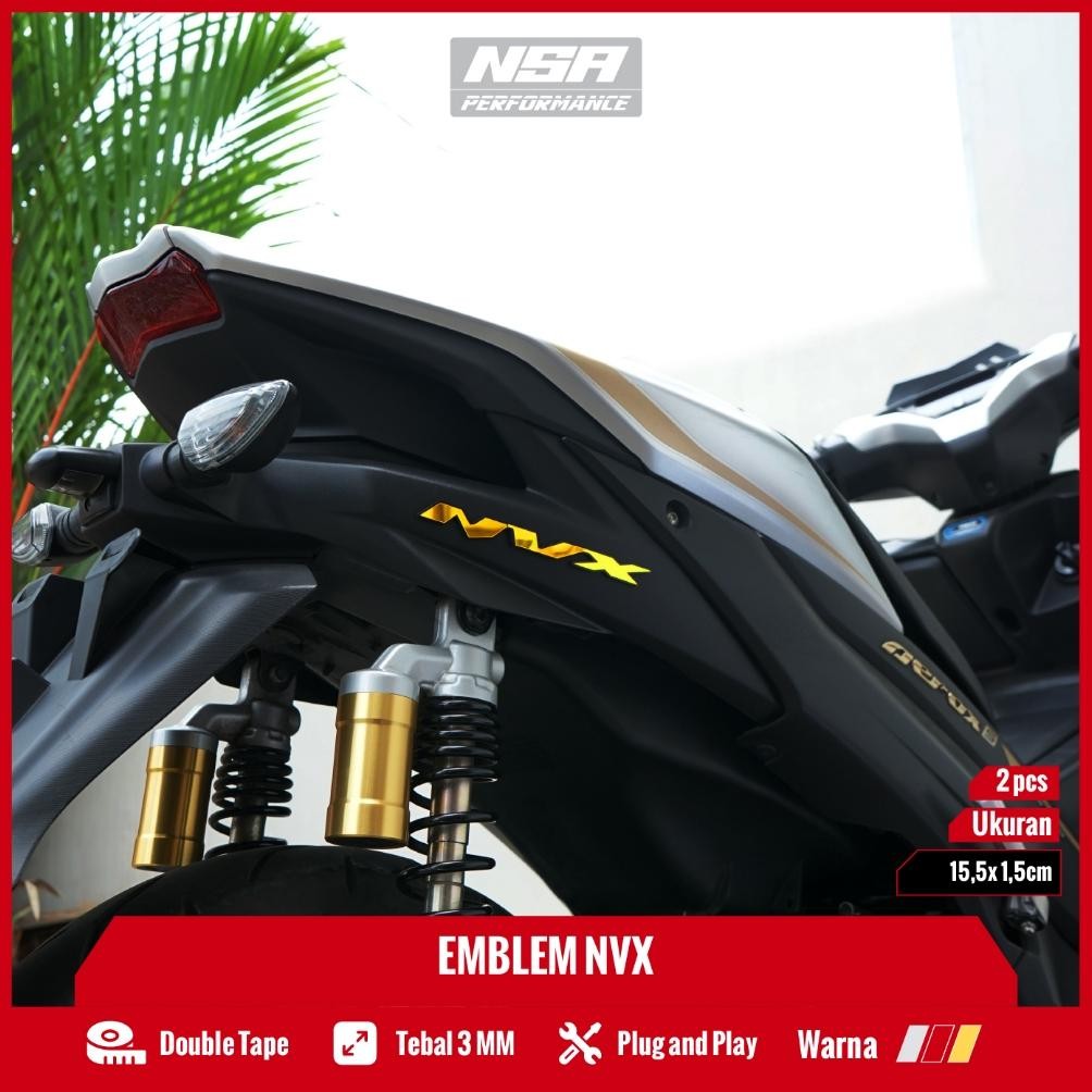 Jual Special - NSA EMBLEM LOGO NVX EMBLEM NVX 2PCS EMBLEM TIMBUL BUKAN ...