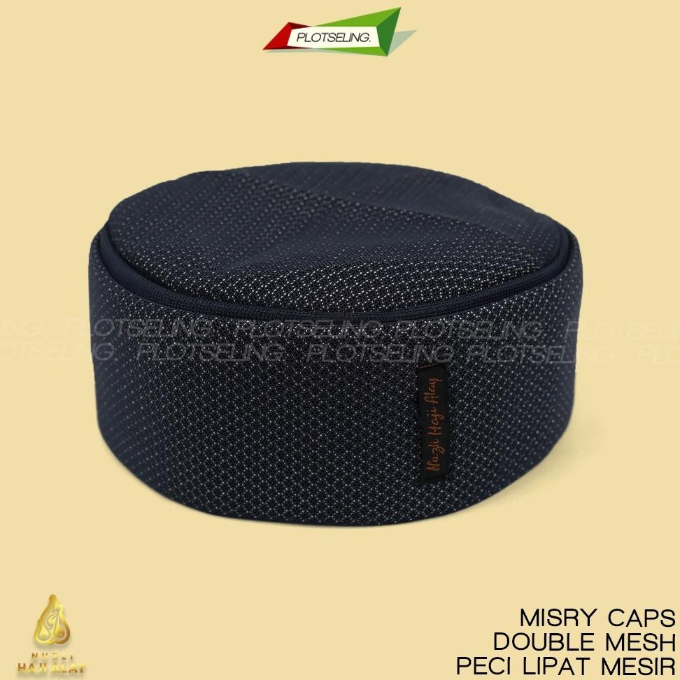 Jual Peci Pakistan Pria Peci Lipat Mesir Double Mesh Premium Haji Alay ...