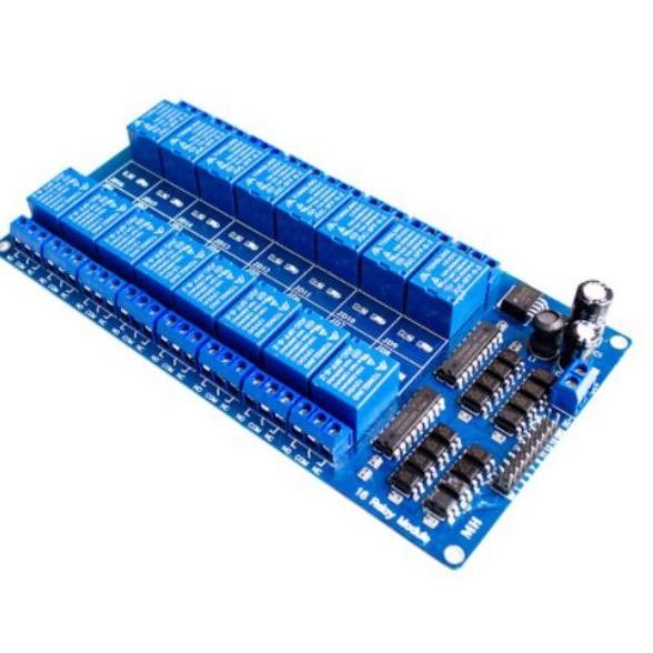 Jual Relay 16 Channel 12V Module Board Optocoupler Power for Arduino ...