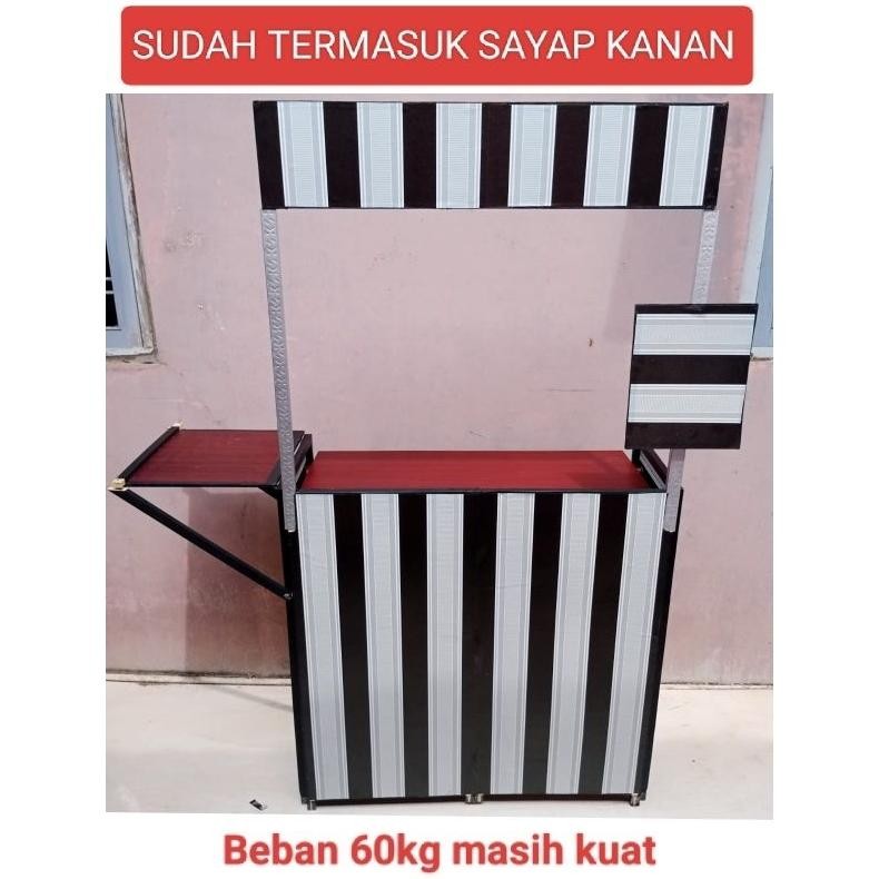 Jual IDEALE- BOOTH PORTABLE / GEROBAK LIPAT / MEJA LIPAT ( P 132cm x L ...