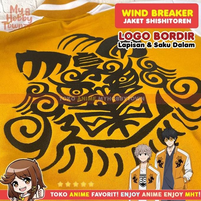 Jual Jaket Sukajan Cosplay Anime WIND BREAKER Shishitoren Jacket Choji ...