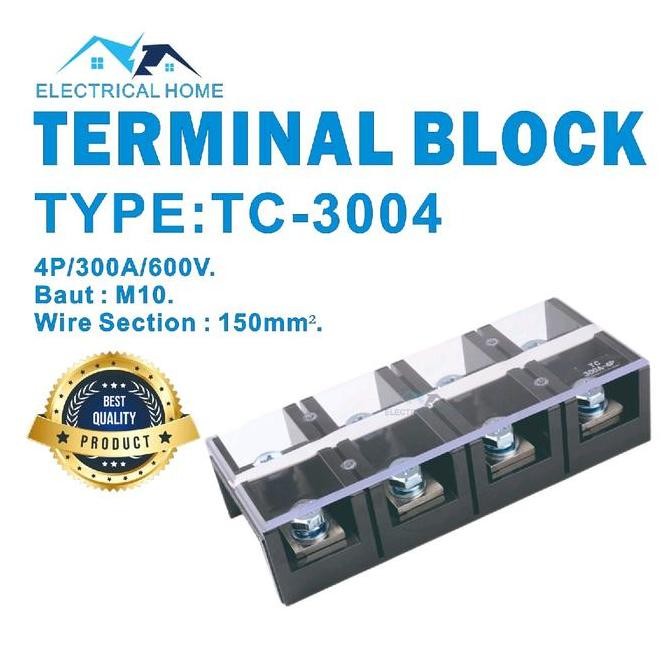 Jual TERMINAL BLOCK TC 3004 (300A 4Pole) | Shopee Indonesia