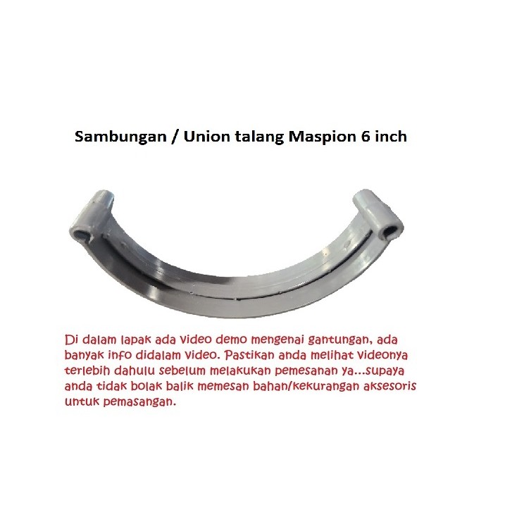 Jual MASPION 6" sambungan talang ait atap genting genteng sock sok ...