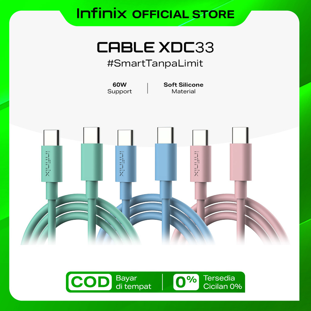 Jual Infinix XDC33 Cable Type-C to C 1M | Shopee Indonesia