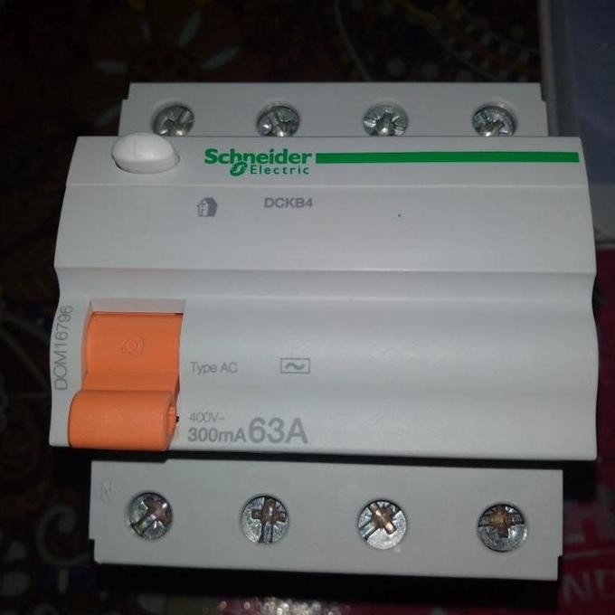 Jual Elcb 4P 63A 300Ma Rccb 4P 63A 300Ma Schneider Original Asli Kode ...