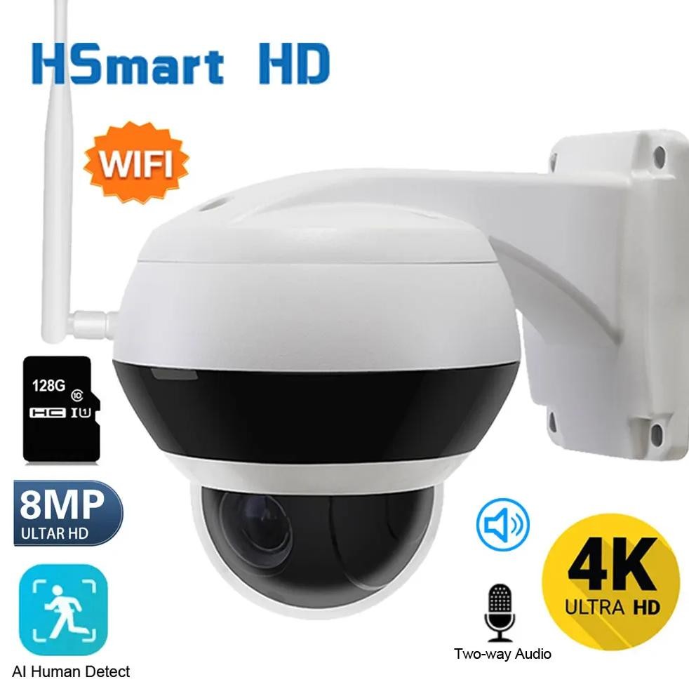 Jual New 4K 8Mp Wifi Metal Dome Ptz Camera Outdoor Humanoid Tracking Ip ...
