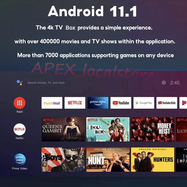 Jual 4K Hd Android Tv Box Mxq Pro 16G+256G Smart Tv Box 2.4G Wifi Smart Tv Box Unlock Tv Box ...