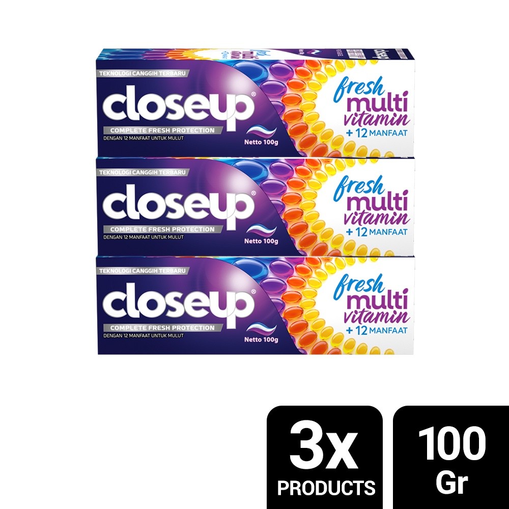 Jual Closeup Pasta Gigi Fresh Multivitamin Complete Fresh Protection ...