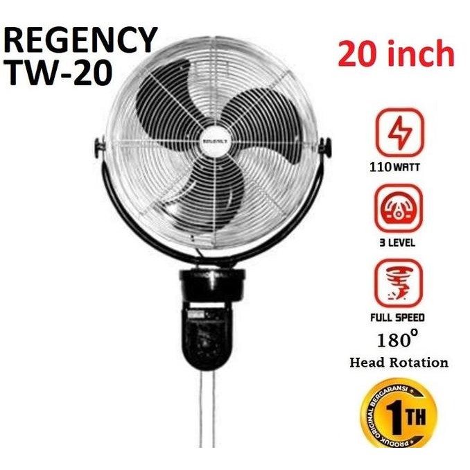 Jual Kipas Angin Besi Regency TW-20 Kipas Angin Dinding 20 Inch Kipas ...