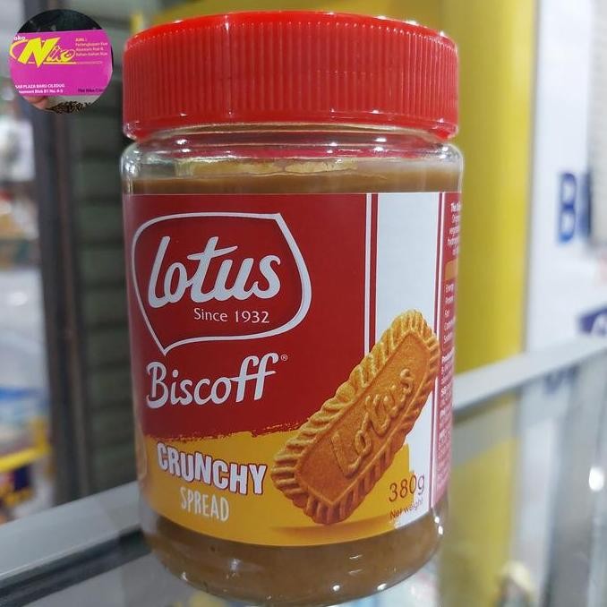 Jual selai lotus biscoff crunchy spread 380 gram khusus grab dan gojek ...