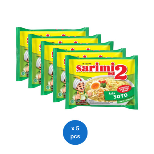 Jual Sarimi Mi Kuah Rasa Soto Isi 2 113gr x 5 pcs | Shopee Indonesia